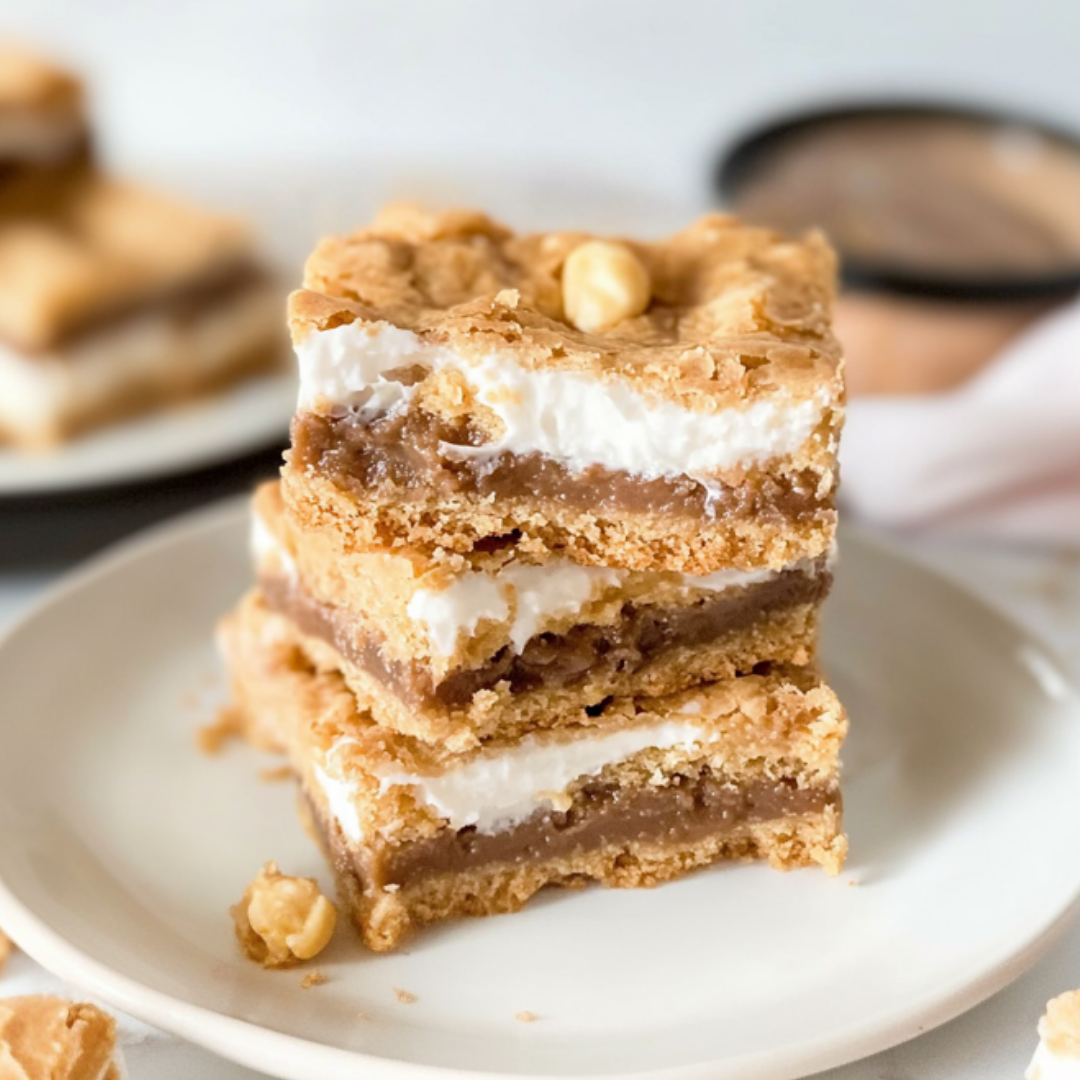 Fluffernutter Bars That Melt in Your Mouth - flavorfitkitchen.com